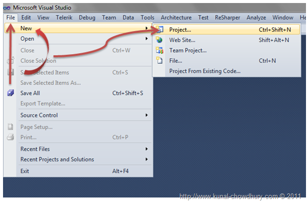 How to create a Silverlight 5 Project?